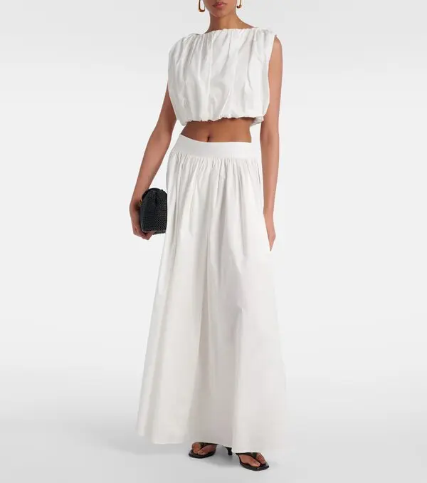ADRIANA DEGREAS Cotton Maxi Skirt