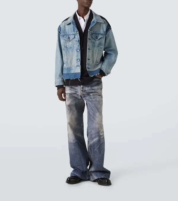 Junya Watanabe X Levi's® Panelled Denim And Jersey Jacket