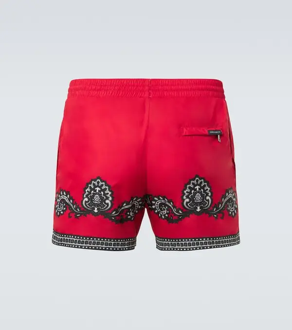 Dolce & Gabbana Printed Swim Trunks