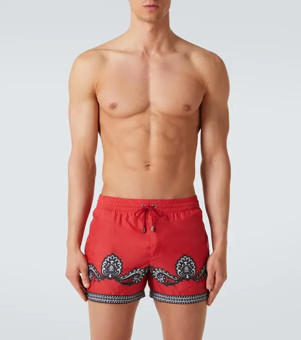Dolce & Gabbana Printed Swim Trunks