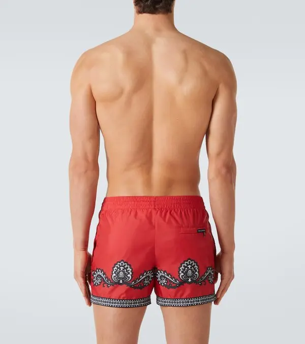 Dolce & Gabbana Printed Swim Trunks