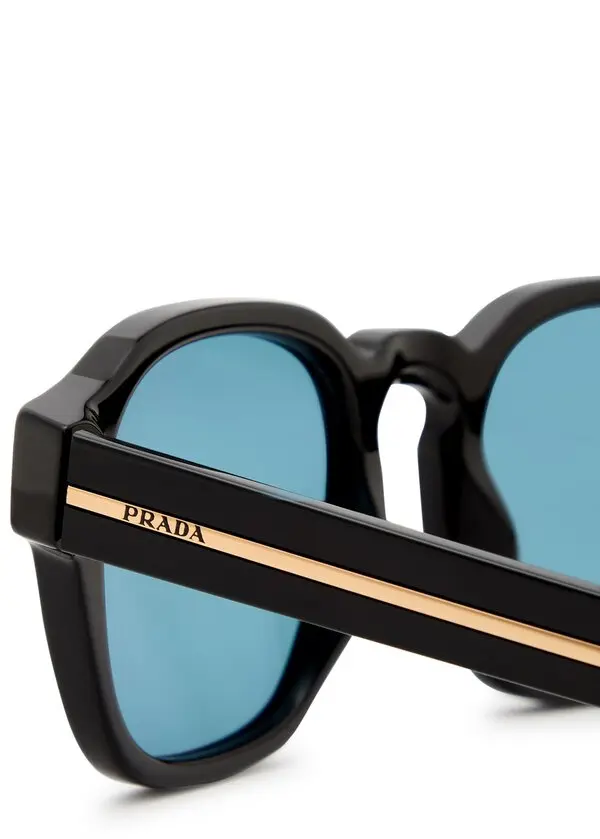 Prada Acetate Rectangle-frame Sunglasses