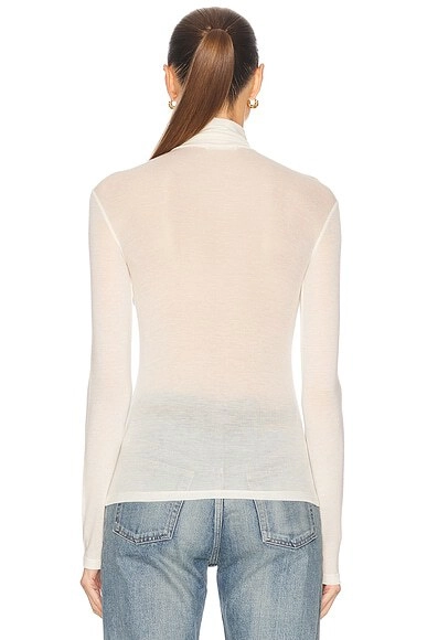 Renggli Sheer Jersey Turtleneck