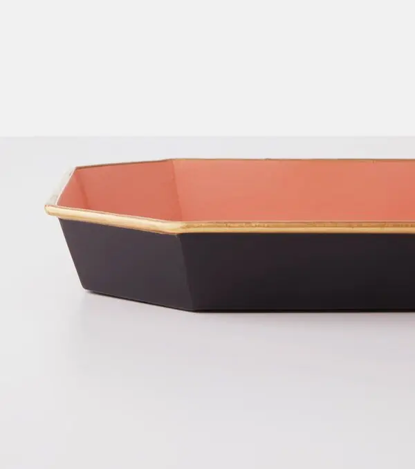 LES-OTTOMANS Painted Iron Decorative Tray