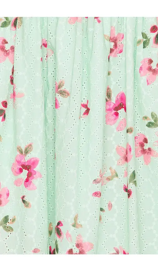 Steve Madden Halterneck Floral Eyelet Dress
