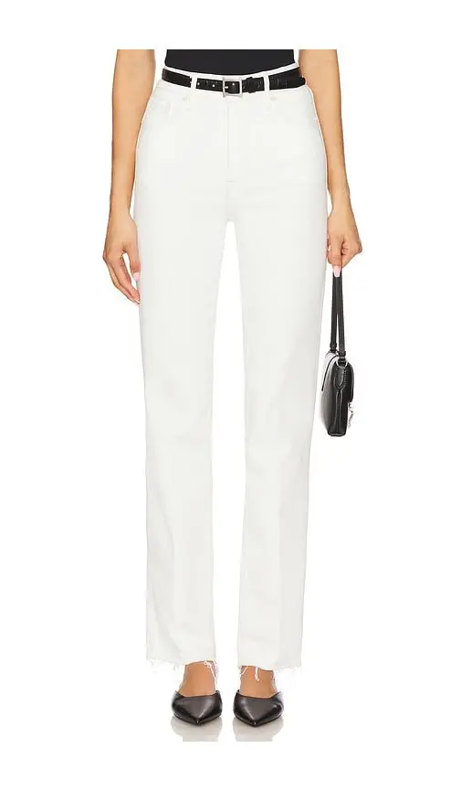 Good American Good Icon Straight Jeans - White