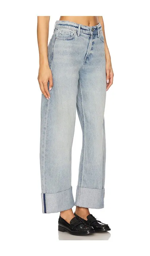 Good American Good Barrel Relaxed Jeans - Blue