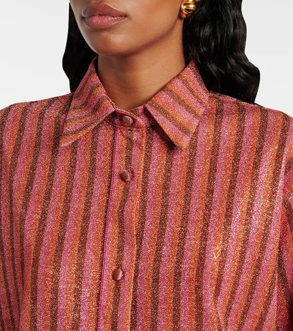 Oseree Lumiere Striped Shirt
