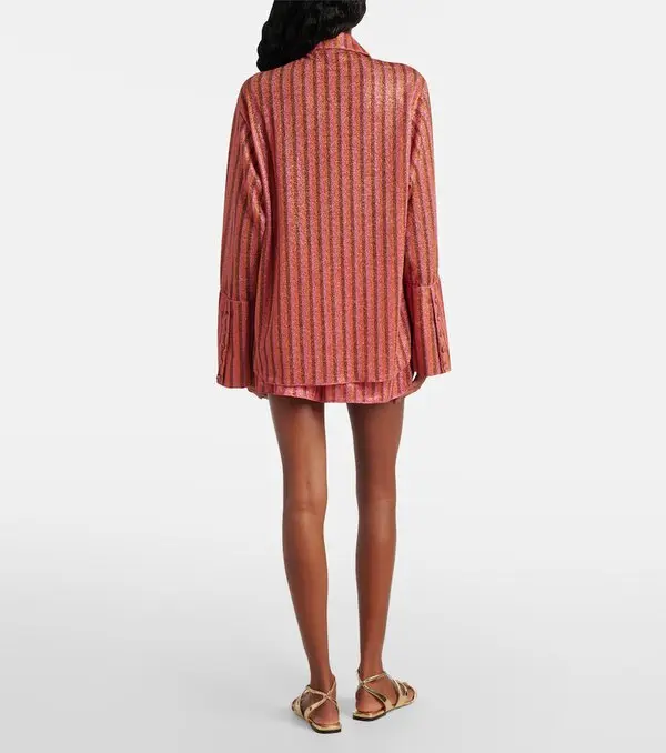 Oseree Lumiere Striped Shirt