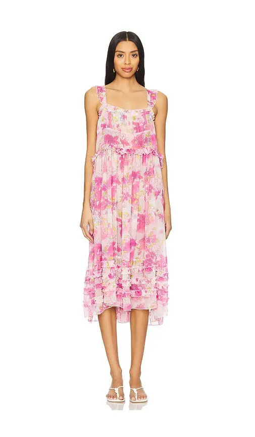 Free People X Intimately Fp Moon Phase Printed Midi Dress