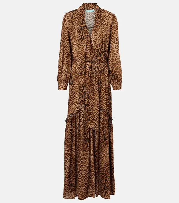 Melissa Odabash Skylar Leopard-print Maxi Dress