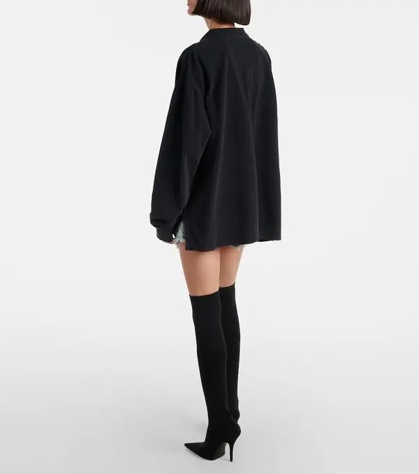 Balenciaga Laurel Classic Cotton Piqué Polo Shirt
