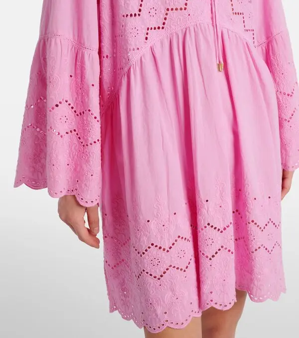 Melissa Odabash Sebenna Embroidered Cotton Kaftan