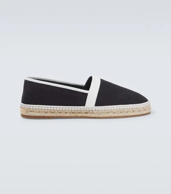 Manolo Blahnik Suede Espadrilles - Blue