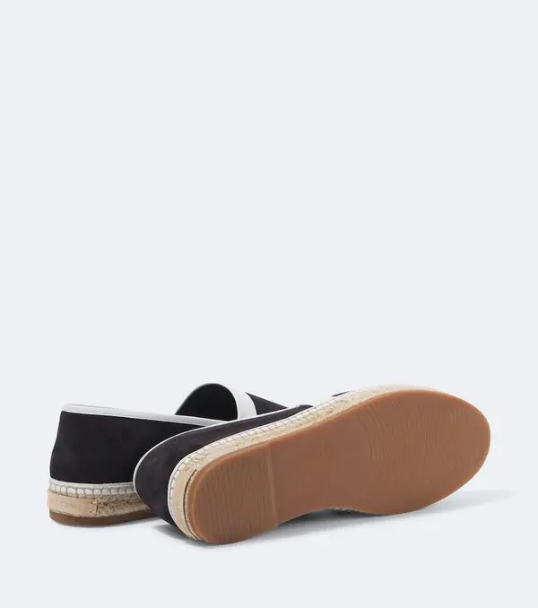 Manolo Blahnik Suede Espadrilles - Blue