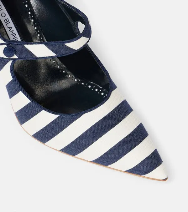 Manolo Blahnik Campari Mary Jane Pumps