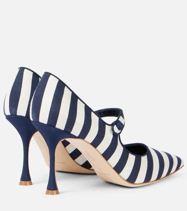 Manolo Blahnik Campari Mary Jane Pumps