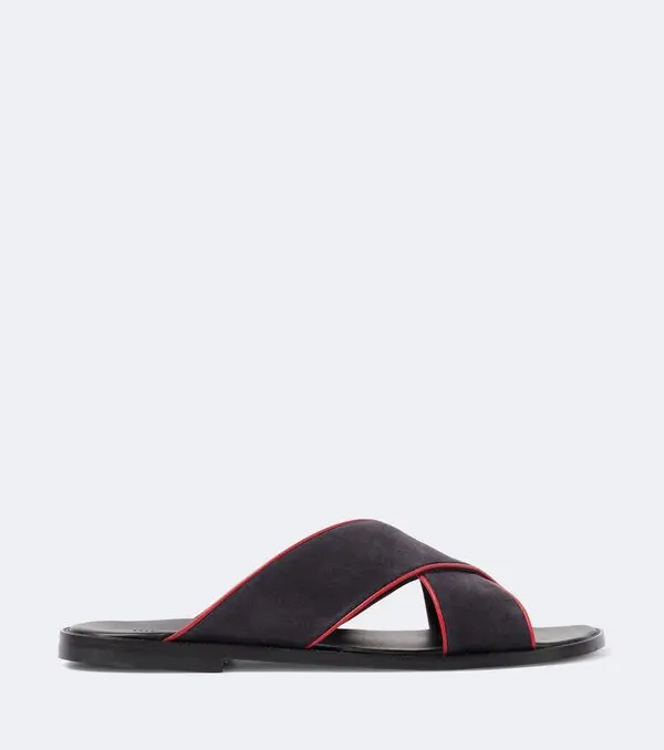 Manolo Blahnik Suede Sandals - Blue