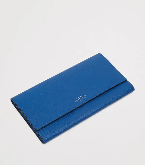 Smythson Panama Leather Marshall Travel Wallet