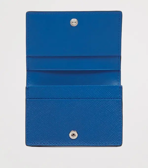 Smythson Panama Leather Folded Card Holder