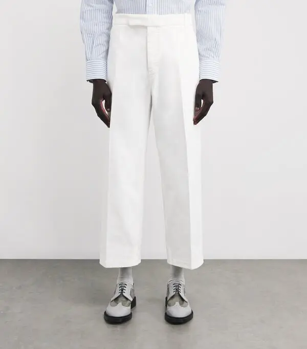Thom Browne Cotton Twill Utility Trousers