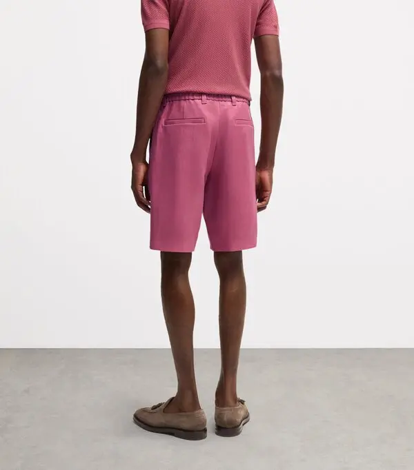 BOSS Linen Tapered Shorts