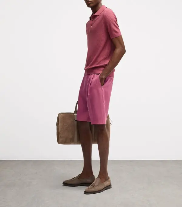 BOSS Linen Tapered Shorts