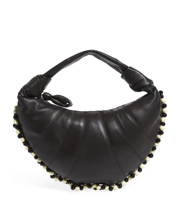 LEMAIRE Mini Lambskin Fortune Croissant Shoulder Bag - Brown