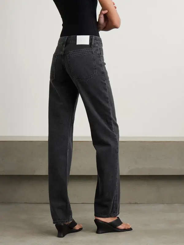 ST. AGNI 90s Low-rise Straight-leg Organic Jeans