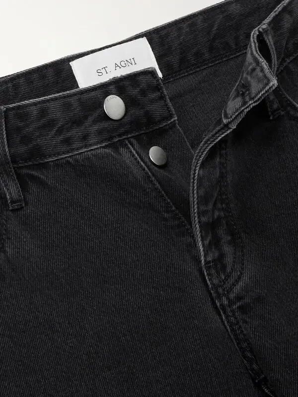 ST. AGNI 90s Low-rise Straight-leg Organic Jeans