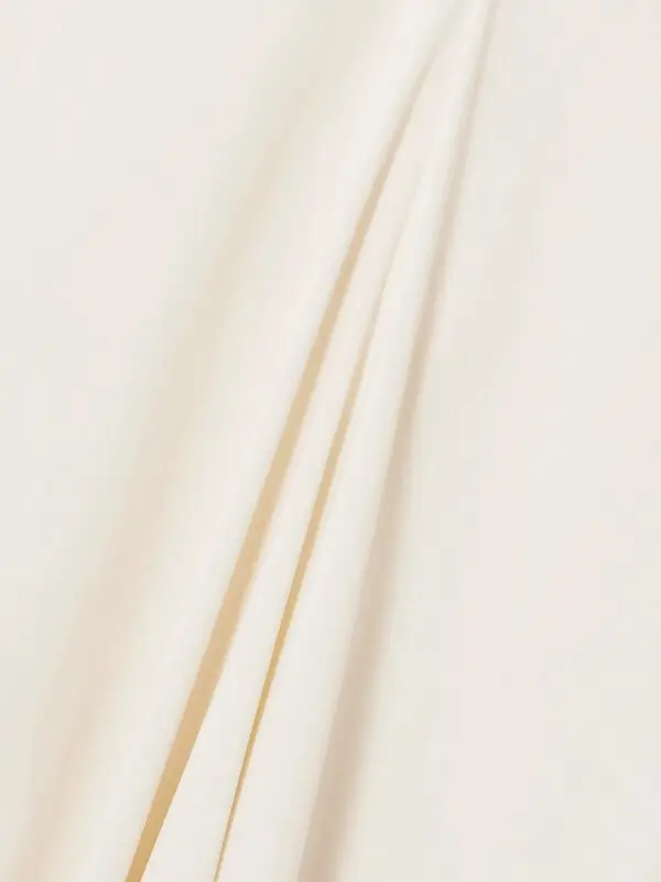 ST. AGNI Draped Crepe Maxi Dress - Neutrals