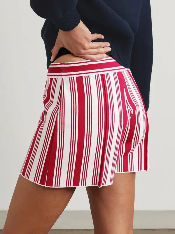 HIGH SPORT Savannah Striped Cotton-blend Shorts