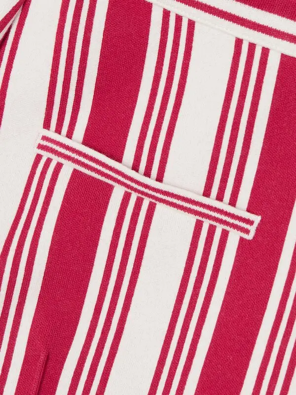HIGH SPORT Louis Cropped Striped Cotton-blend Straight-leg Trousers