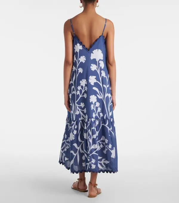 JULIET DUNN Printed Cotton Maxi Dress