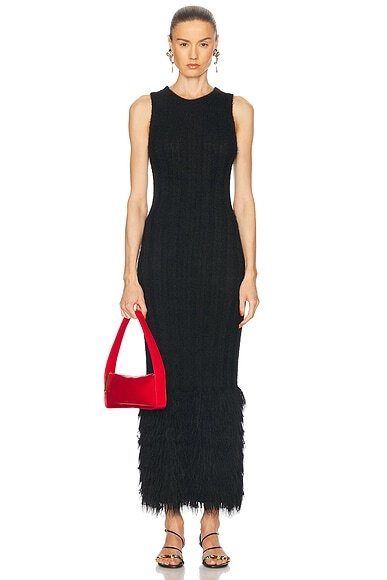 Khaite Fiore Cashmere Dress - Black