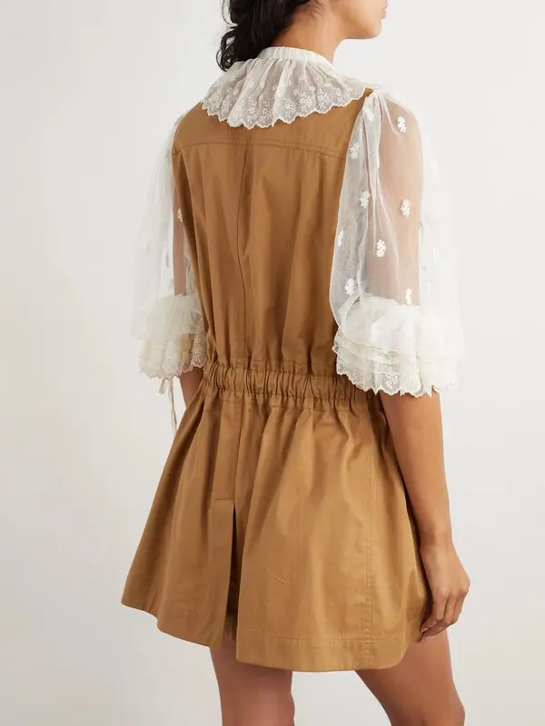 Chloé Buckled Cotton-twill Vest