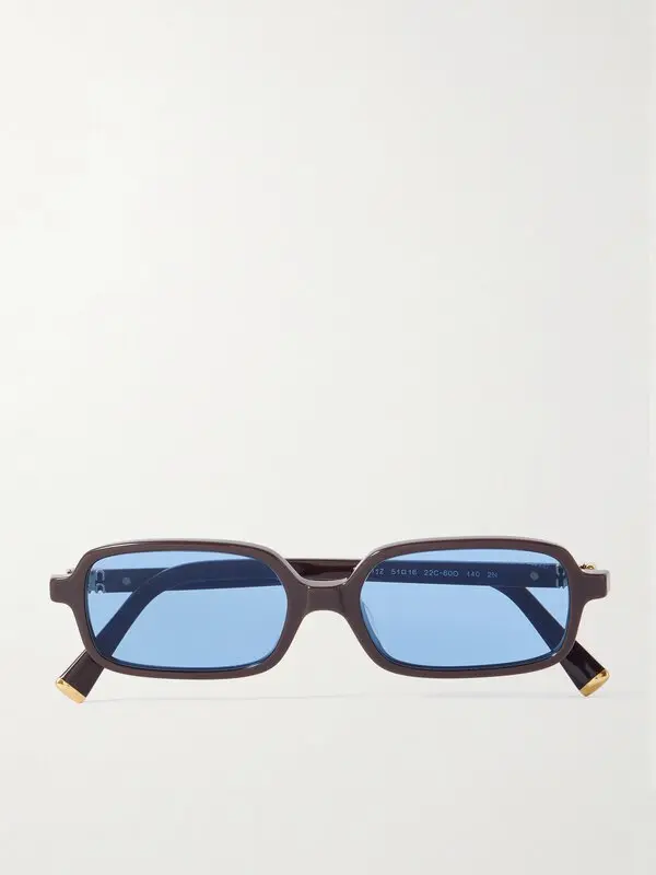 Miu Miu Rectangular-frame Acetate Sunglasses - Brown