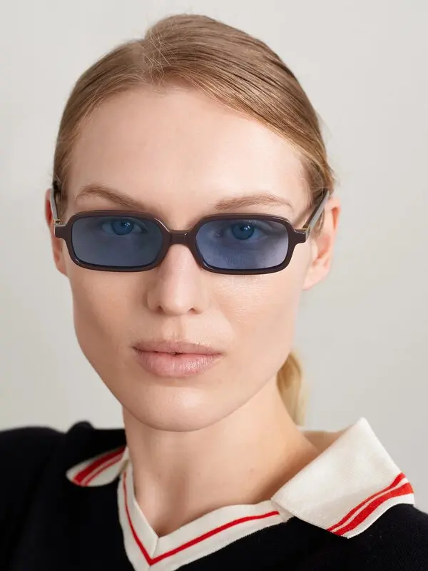 Miu Miu Rectangular-frame Acetate Sunglasses - Brown