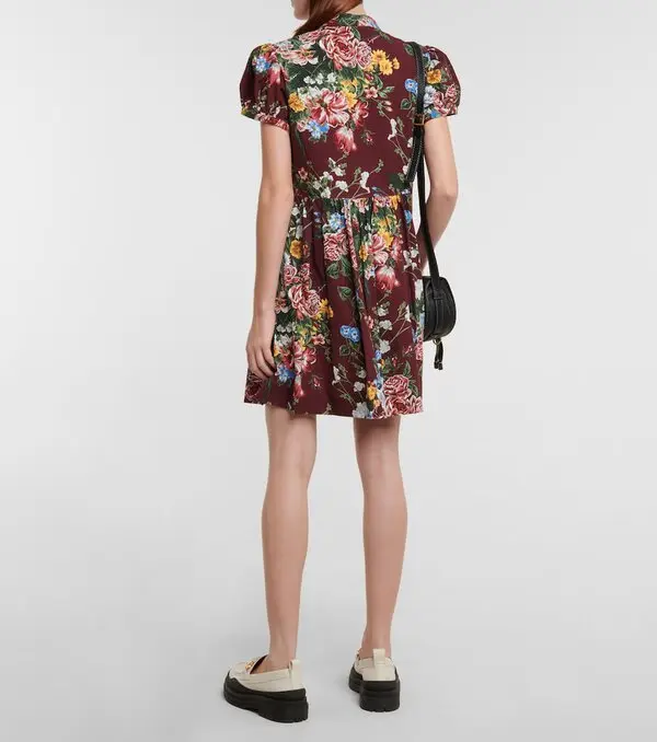 See By Chloé Floral Cotton Mini Dress