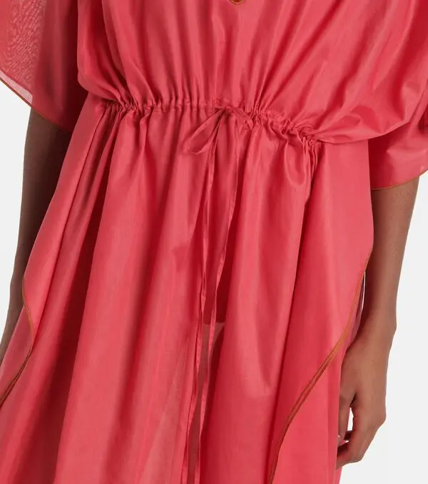 ERES Voilier Cotton Voile Kaftan - Red