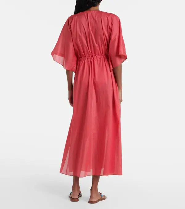 ERES Voilier Cotton Voile Kaftan - Red