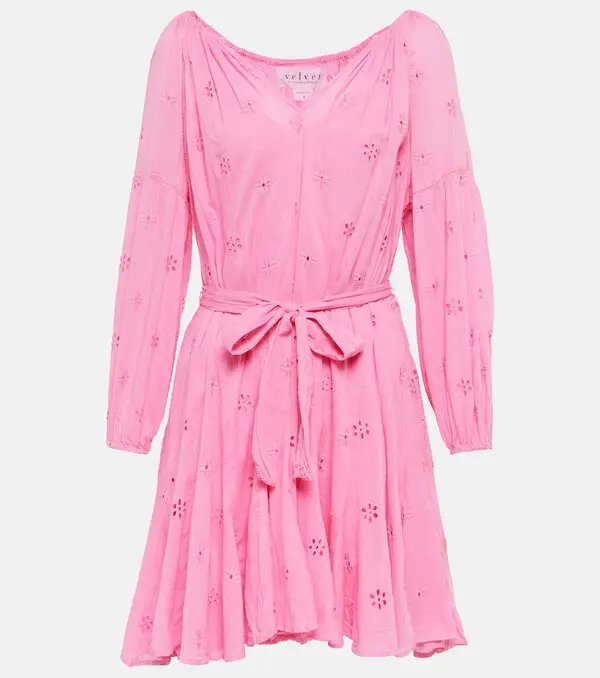 Velvet By Graham & Spencer Gracie Cotton Minidress