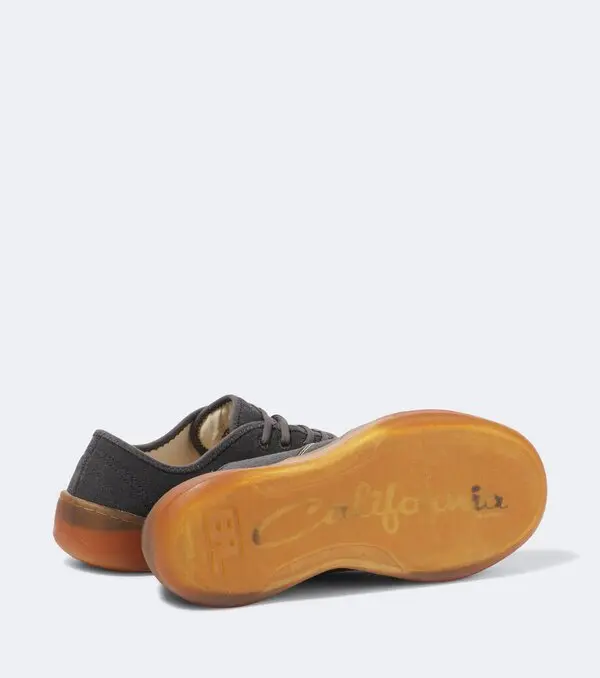 ERL Canvas Low-top Lace-up Sneakers - Black