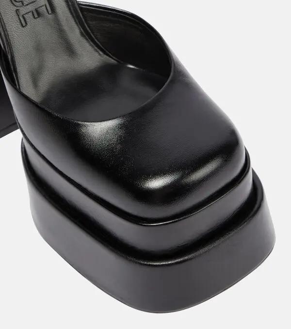 Versace Medusa Aevitas Leather Platform Pumps