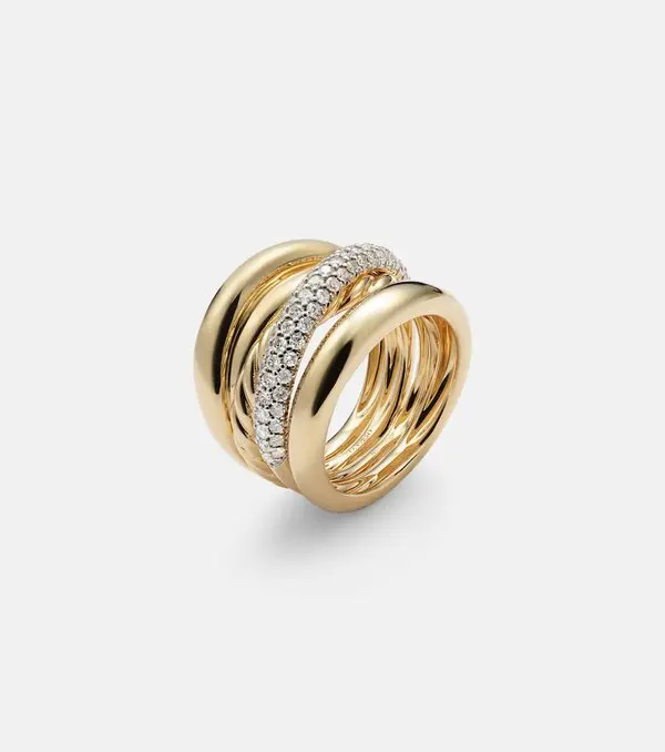 David Yurman Crossover Ring With Diamonds