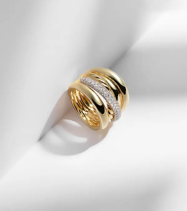 David Yurman Crossover Ring With Diamonds