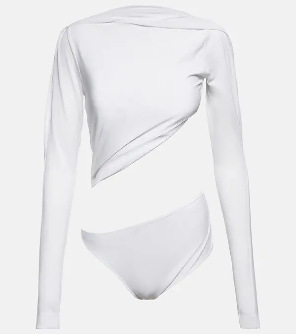 Jacquemus Le Body Carozzu Mesh Bodysuit - White