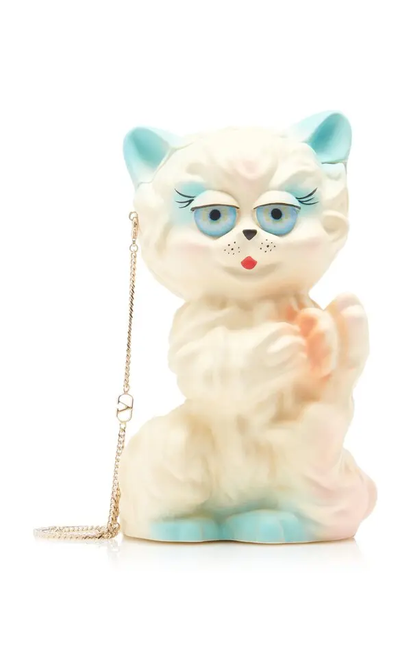 Valentino Garavani Hand-painted Cat Clutch - Multi
