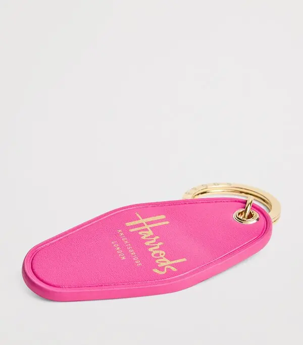 Harrods Leather Yacht Tag Keyring