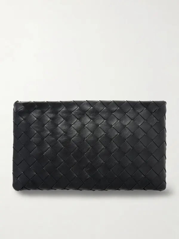 Bottega Veneta Medium Intrecciato Leather Pouch